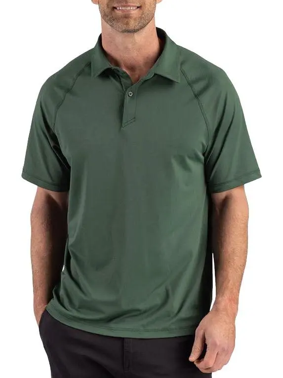 CBUK BY CUTTER & BUCK Prospect Epic Confidence Textured Performance Polo - Hunter