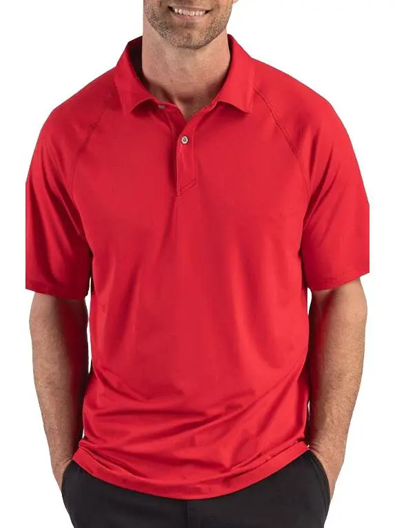 CBUK BY CUTTER & BUCK Prospect Epic Confidence Textured Performance Polo - Red