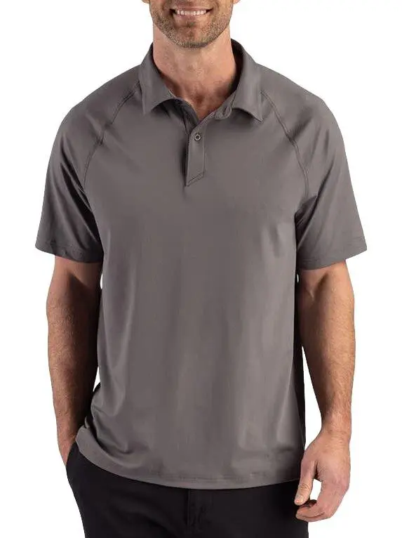CBUK BY CUTTER & BUCK Prospect Epic Confidence Textured Performance Polo - Elemental Grey