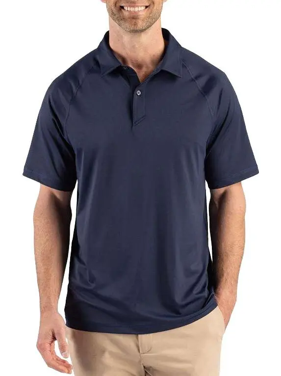 CBUK BY CUTTER & BUCK Prospect Epic Confidence Textured Performance Polo - Navy Blue