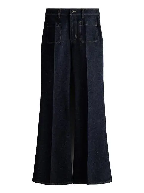 H&m Bootcut High Jeans - Dark Denim Blue