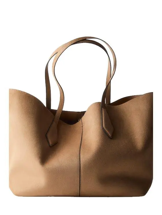 H&m Shopper Bag With Carabiner Clasp - Beige
