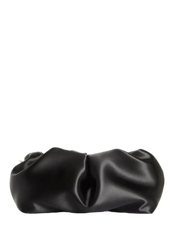 CHRISTIAN LOUBOUTIN Eva Neoprene Satin Clutch - Bk01 Black