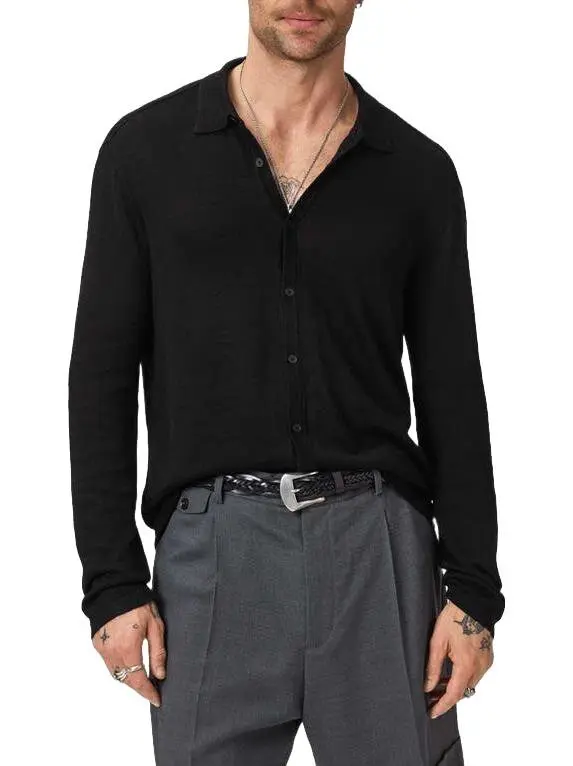 John Varvatos Sorrenti Cardigan - Black