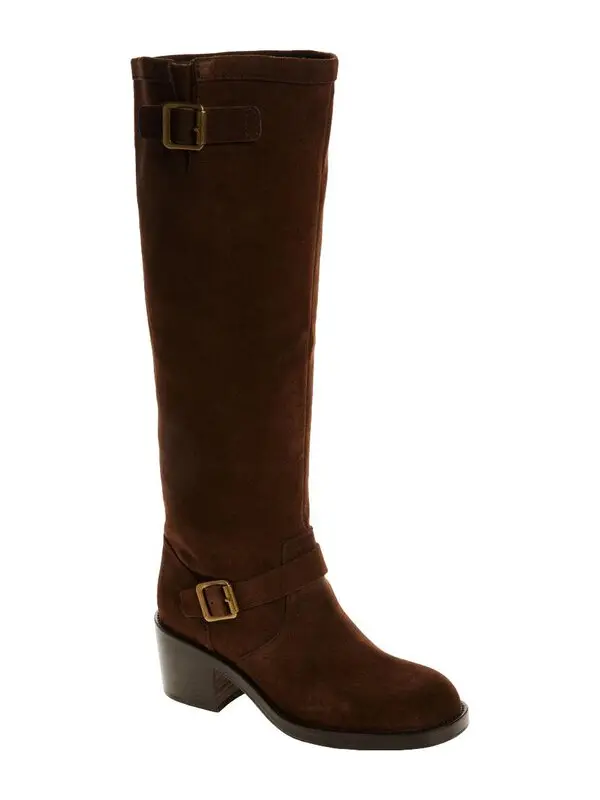 Jeffrey Campbell Appalachia Suede Knee-high Boots - Brown Suede