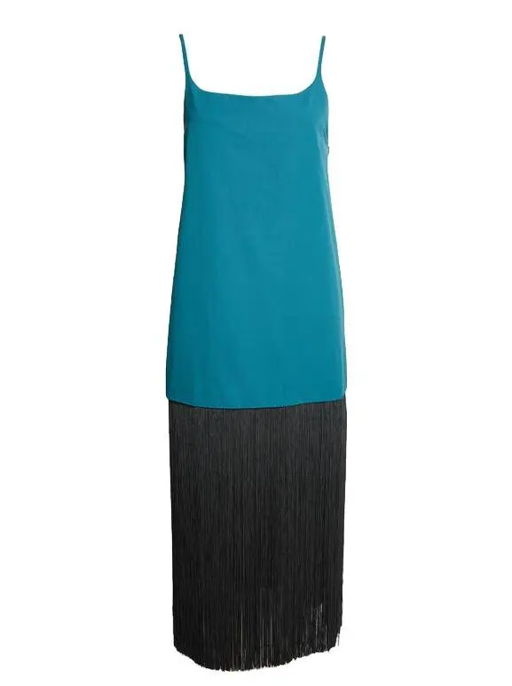 Alaïa Fringe Slipdress - Emeraude