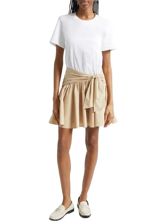 Cinq À Sept Leslie Two-piece Style Dress - White/khaki