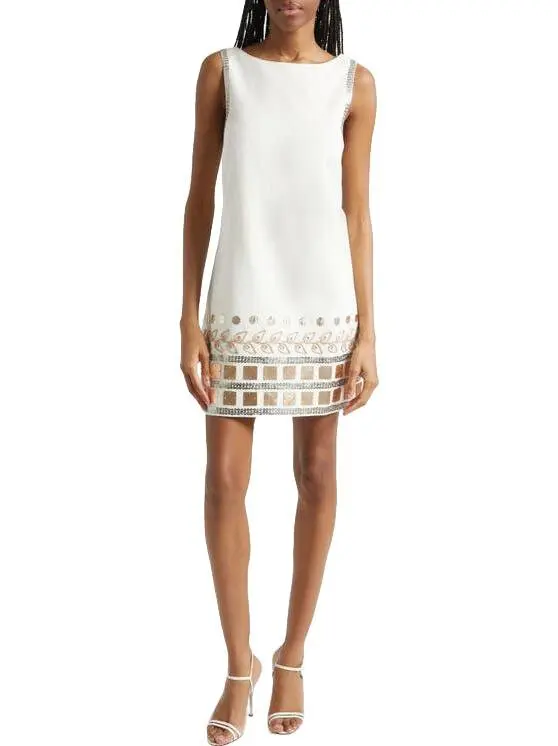 Cinq À Sept Embellished Sheath Dress - Ivory