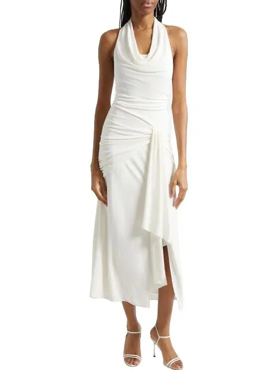 Cinq À Sept Kaia Halter Midi Dress - Ivory