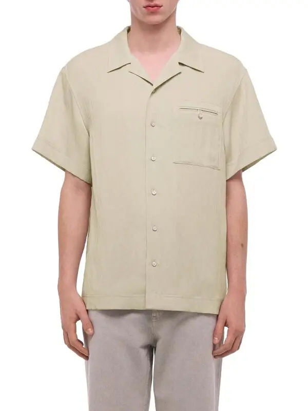 Helmut Lang Solid Camp Shirt - Ivory