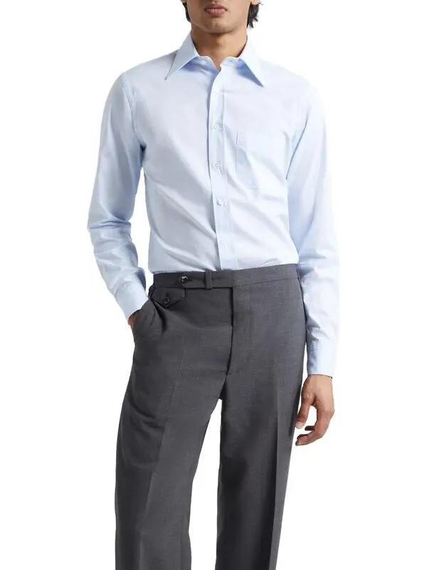 J. MUESER Carter Button-up Shirt - Blue