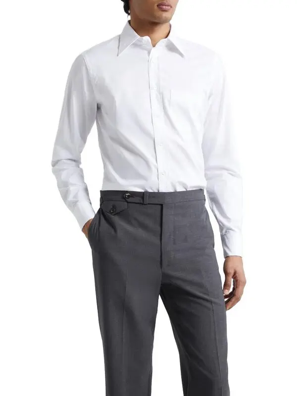 J. MUESER Carter Button-up Shirt - White