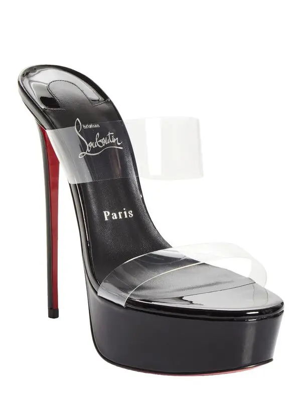 CHRISTIAN LOUBOUTIN Alta Platform Sandal - Black/lin Black