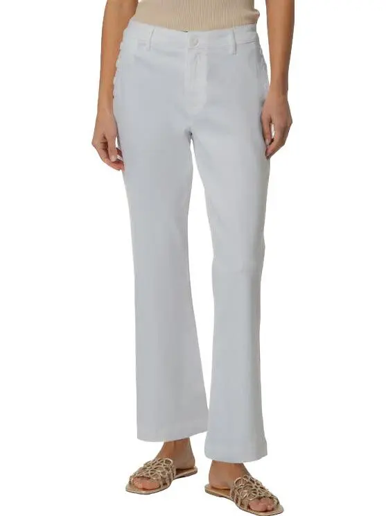 Kut From The Kloth Kelsey Fab Ab High Waist Ankle Flare Jeans - White