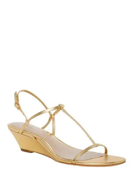Paige Daryn Slingback Wedge Sandal - Gold