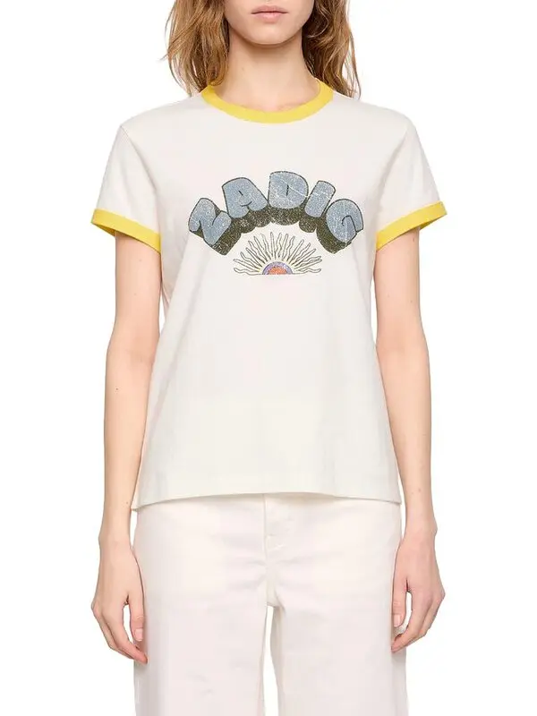 Zadig&Voltaire Logo Graphic Ringer Tee - Judo