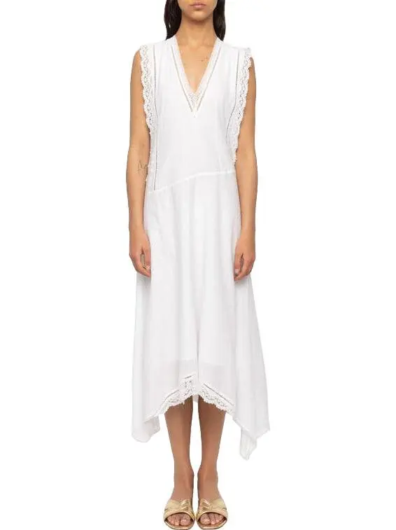 Zadig&Voltaire Lace Trim Cotton Blend Dress - Judo