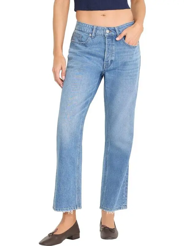 Good American Weightless Boyfriend Jeans - Indigo961