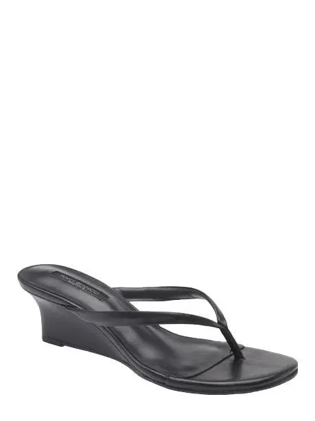 TONY BIANCO Edgy Wedge Sandal - Black Vintage