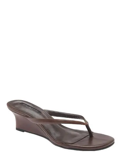 TONY BIANCO Edgy Wedge Sandal - Choc Vintage