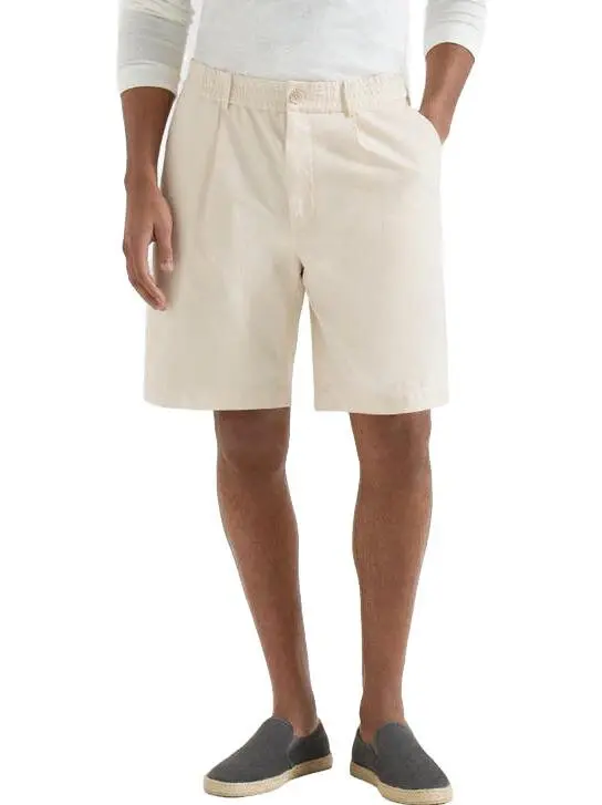 Brunello Cucinelli Gabardine Pull-up Bermuda Shorts - Panama