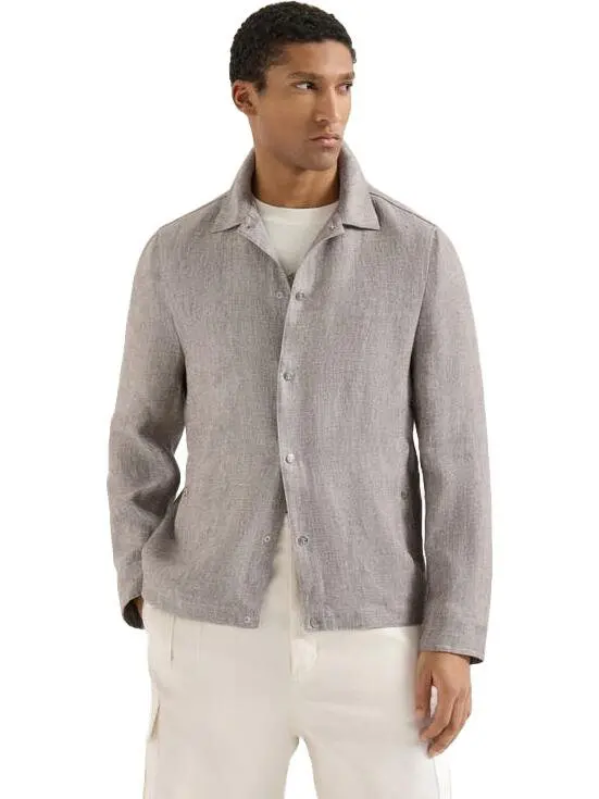 Brunello Cucinelli Diagonal Twill Jacket - Light Brown