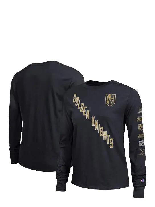 Champion Vegas Golden Knights 2-hit Long Sleeve T-shirt - Black
