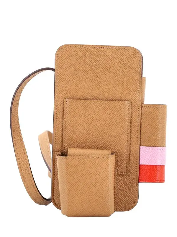 Hermès Hermesway Phone Case Crossbody Bag Epsom - Biscuit