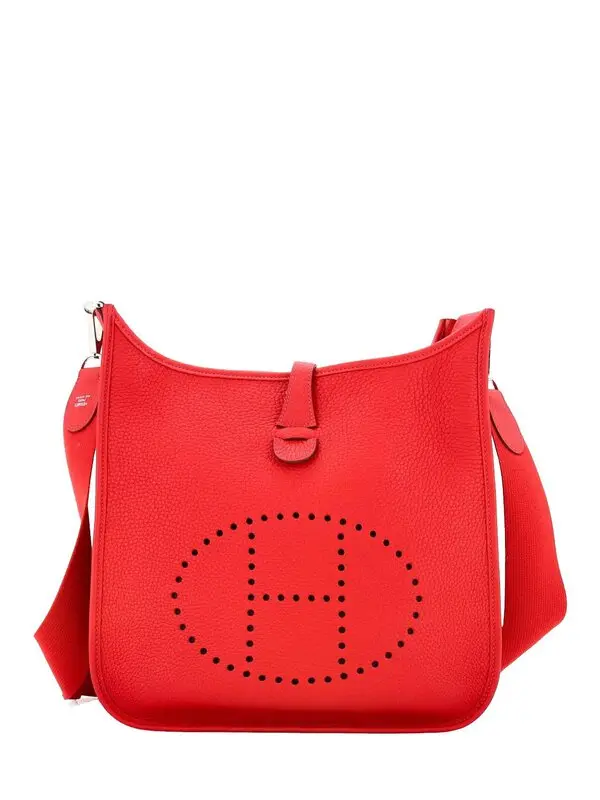 Hermès Evelyne Bag Gen Iii Clemence Pm - Rouge Casaque