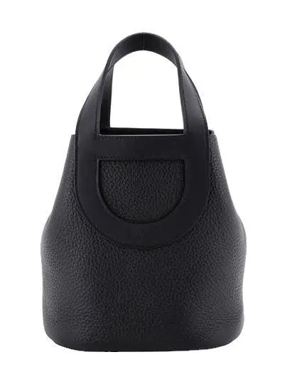 Hermès In-the-loop Bag Clemence With Swift 18 - Black