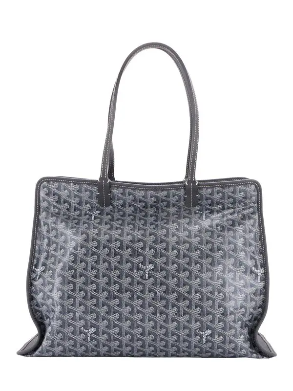 Goyard Hardy Pet Carrier Coated Canvas Pm - Gray