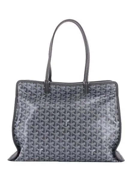 Goyard Hardy Pet Carrier Coated Canvas Pm - Grey