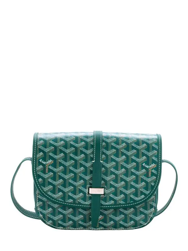 Goyard Belvedere Ii Messenger Bag Coated Canvas Pm - Green
