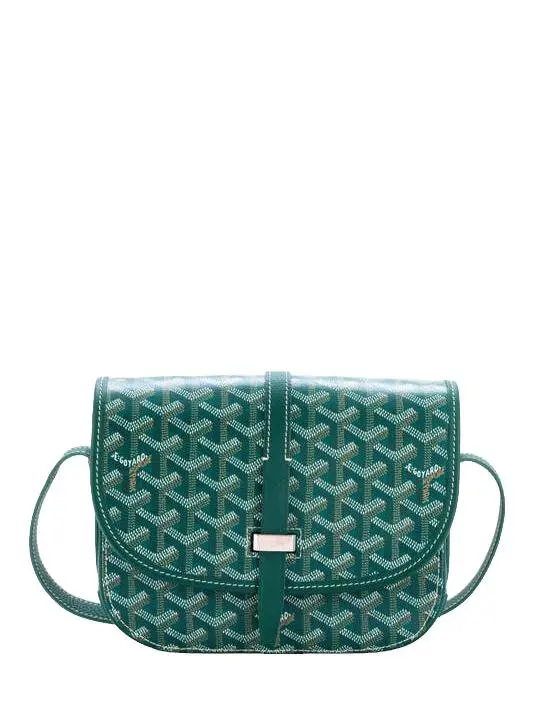 Goyard Belvedere Ii Messenger Bag Coated Canvas Pm - Green