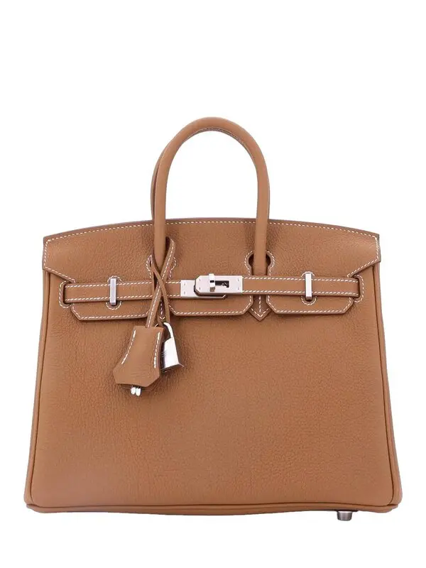 Hermès Birkin Handbag Brown Togo With Palladium Hardware 25 - Gold