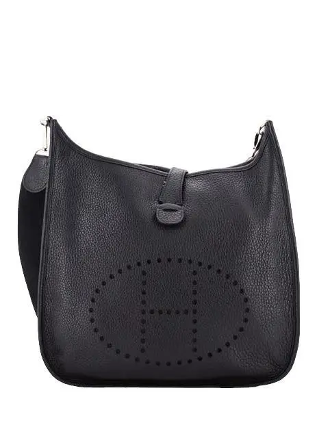 Hermès Evelyne Bag Gen Ii Clemence Gm - Black