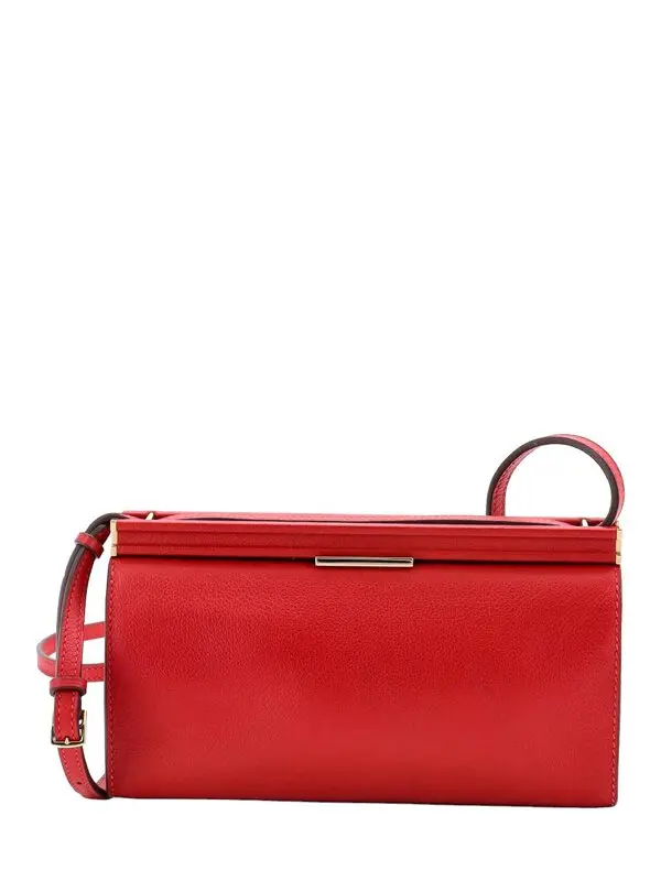 Hermès Clic-h Shoulder Bag Evercolor 21 - Rouge Piment