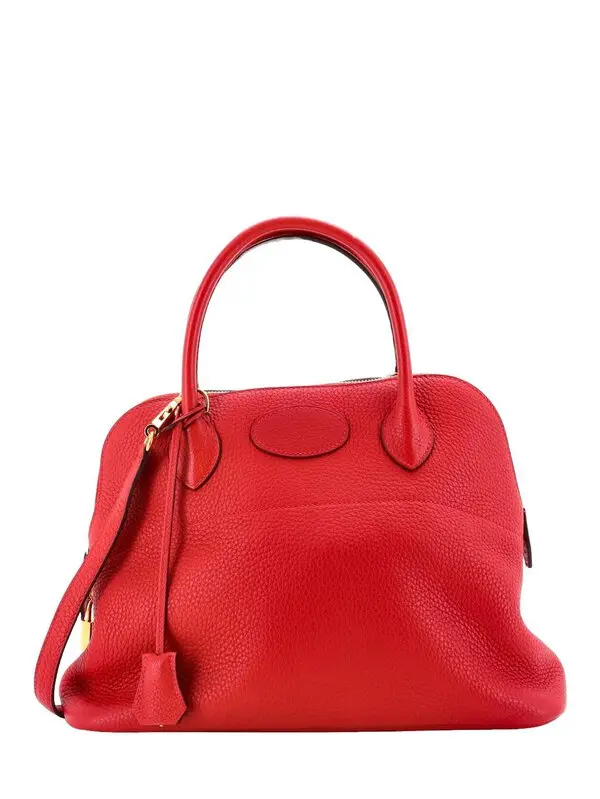 Hermès Bolide Bag Clemence 31 - Rouge Casaque