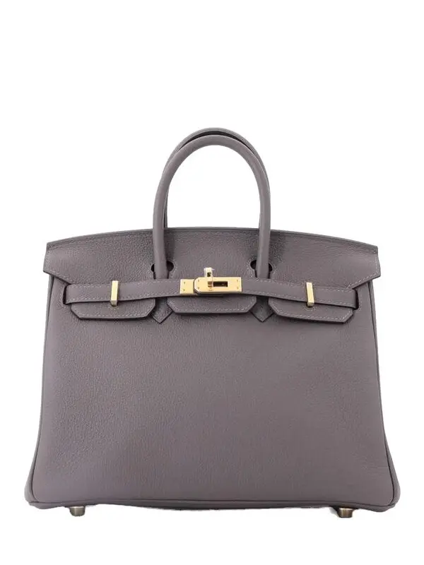 Hermès Birkin Handbag Grey Togo With Gold Hardware 25 - Gris Meyer