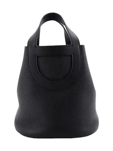 Hermès In-the-loop Bag Clemence With Swift 23 - Black