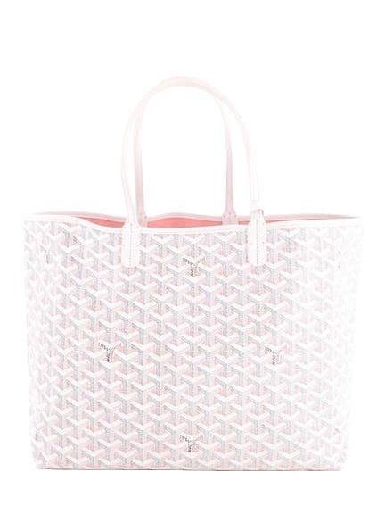 Goyard Saint Louis Tote Claire Voie Coated Canvas Pm - Pink