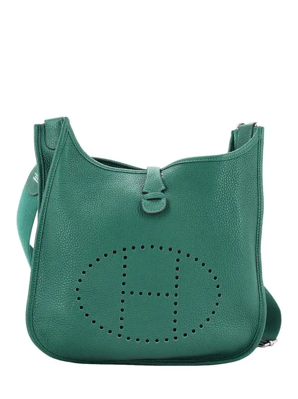 Hermès Evelyne Bag Gen Iii Clemence Pm - Malachite