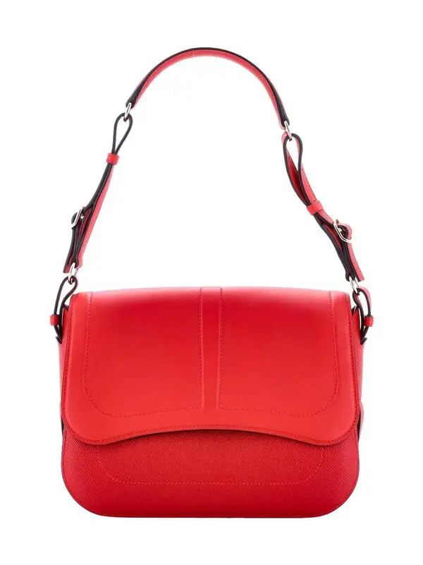 Hermès Harnais Shoulder Bag Epsom And Swift - Red