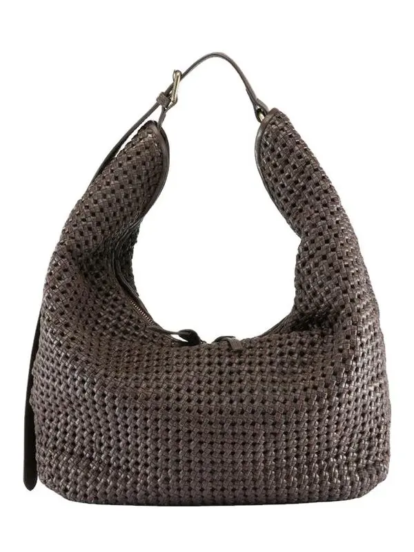 Officine Creative Vicky 002 Hand-woven Shoulder Bag - Brown
