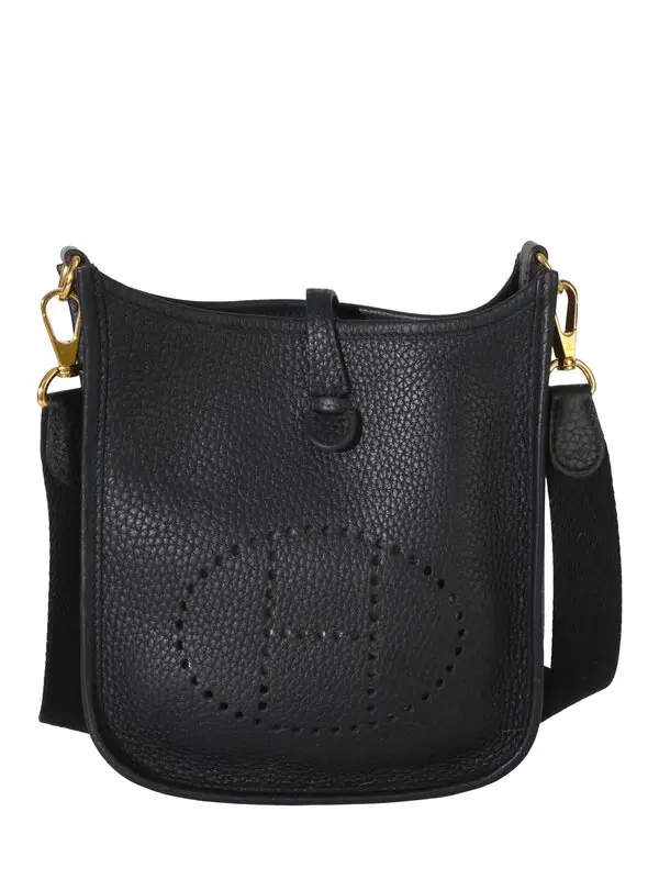 Hermès Clemence Evelyne Shoulder Bag - Black