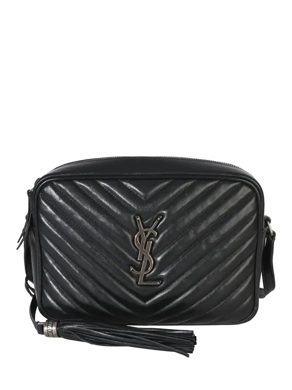 Saint Laurent Matelasse Calfskin Lou Camera Bag - Black