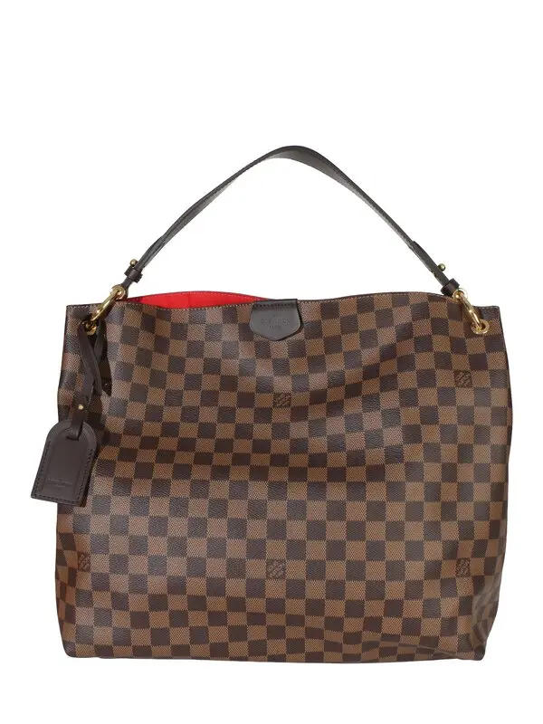 LOUIS VUITTON Damier Ebene Canvas Graceful Mm Shoulder Bag - Brown
