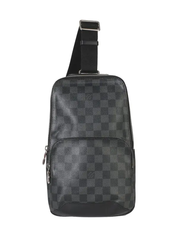 LOUIS VUITTON Damier Graphite Canvas Avenue Slingbag - Black