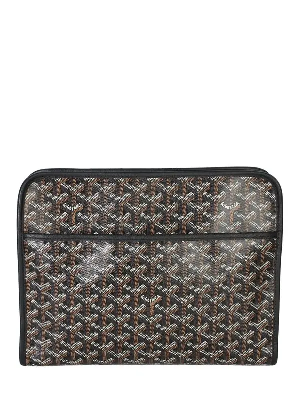 Goyard Goyardine Canvas Jouvence Pouch Gm - Black
