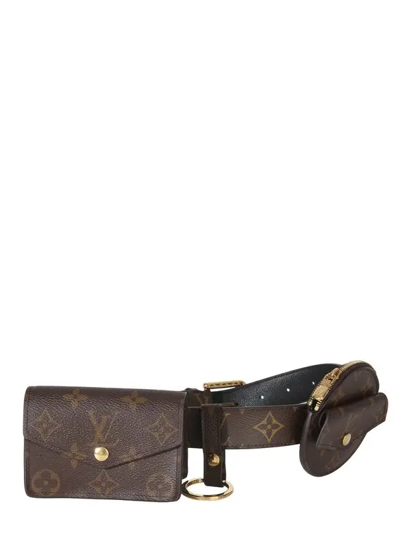 LOUIS VUITTON Monogram Canvas Daily Multi Pocket Belt Bag - Brown